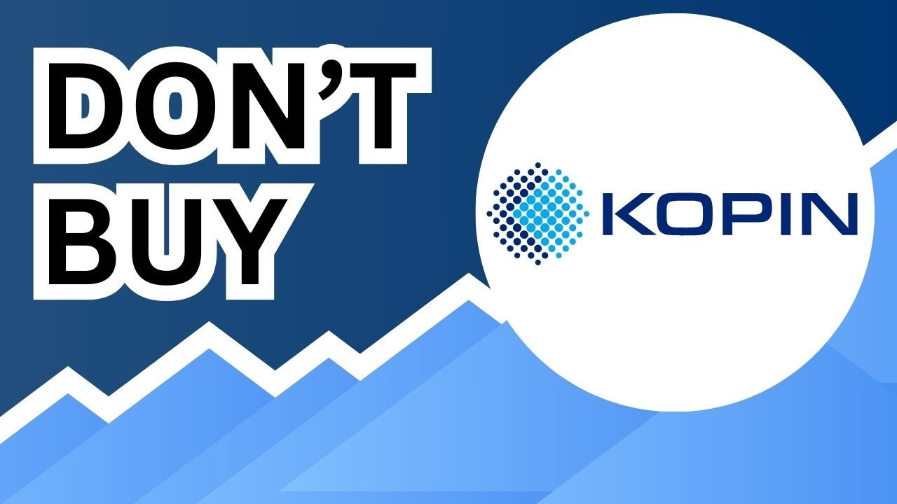 DON'T BUY Kopin Stock (Until You Watch This Analysis) #KOPN - YouTube