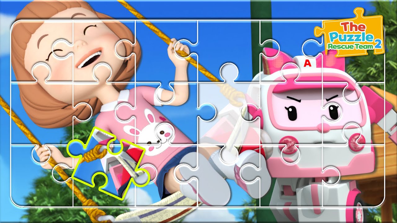 Let's Swing Higher│Puzzle Rescue Team 2│POLI Game│Playground Play ...