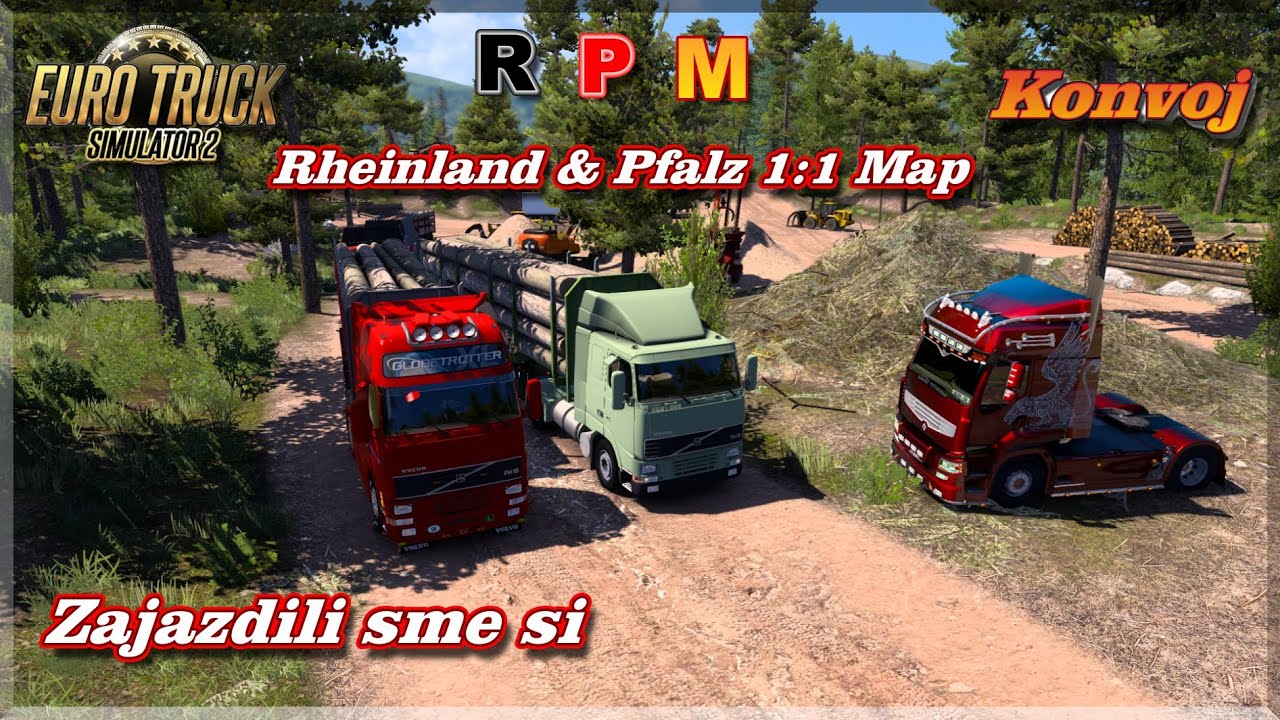 Euro truck simulator 2 - RPM - Rheinland & Pfalz 1:1 Map - YouTube