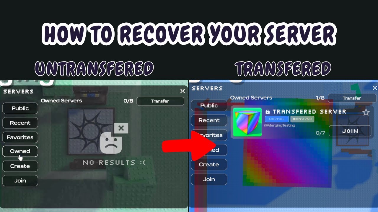 Roblox merging game: How to recover your private server - YouTube