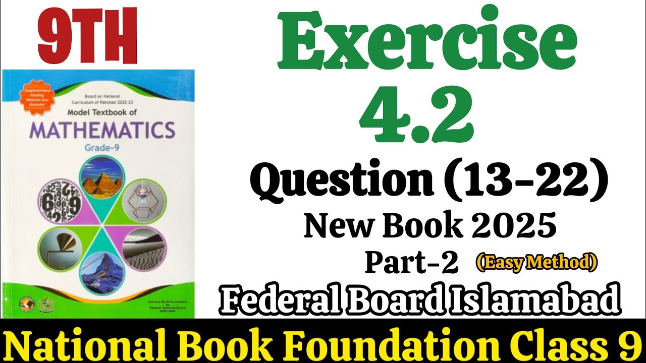 Class 9 Maths Chapter 4 Exercise 4.2 | math class 9 chapter 4 exercise ...