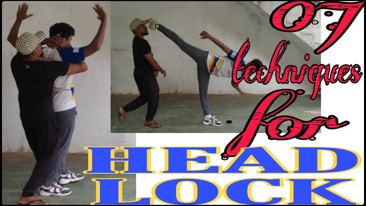 07 Self defense techniques for HEAD LOCK - YouTube