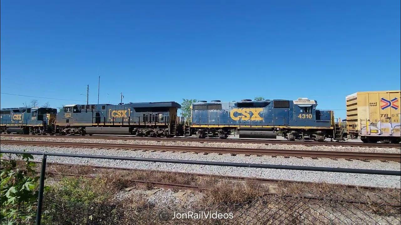3/6/25 Pre: A neat CSXT power trio working the Taft yard-1 - YouTube