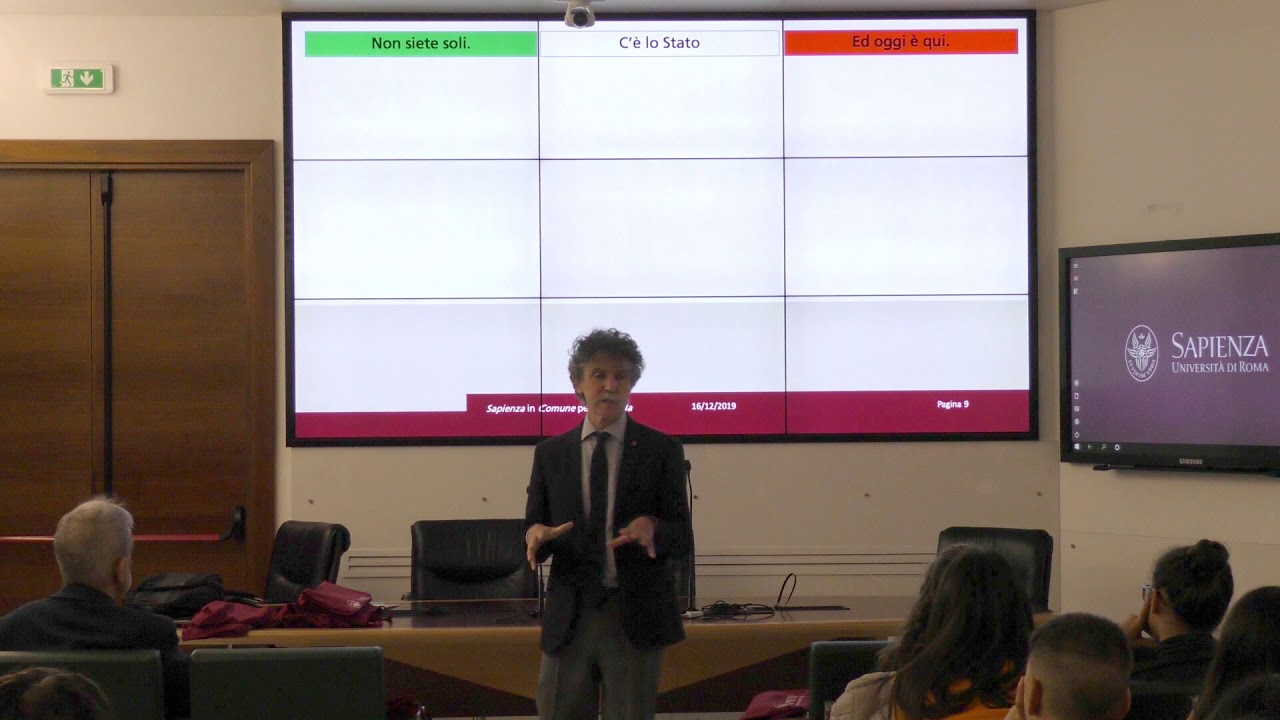 Sapienza in comune: perché studiare serve - Vincenzo Nesi - YouTube