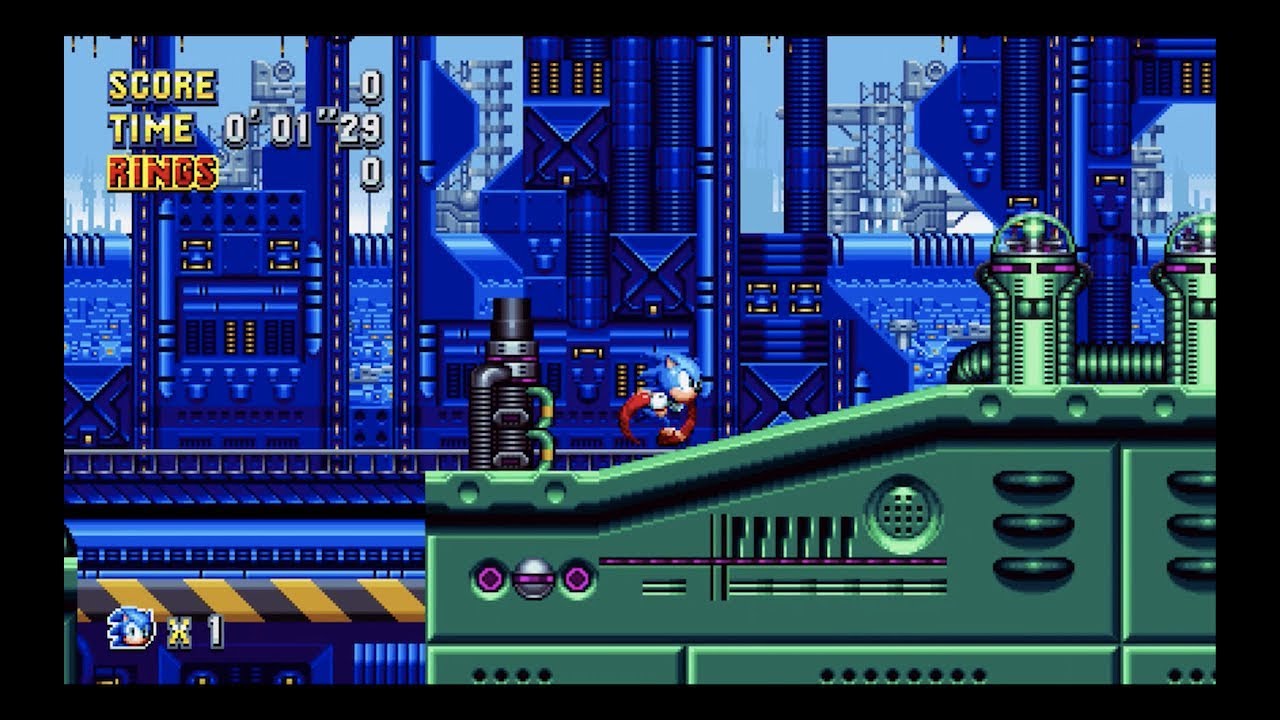Sonic Mania: Metallic Madness Zone Act 1 (Sonic) [1080 HD] - YouTube