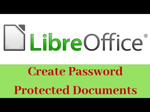 How To Create Password Protect A Document In LibreOffice #QandAJunction # ...