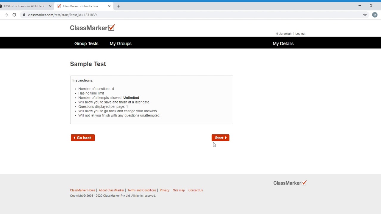 How to navigate ClassMarker - YouTube