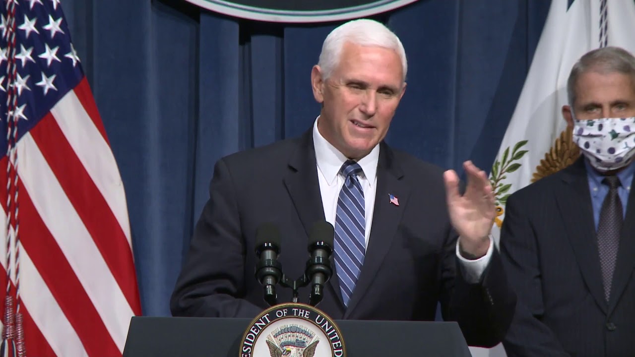 Press Conference: Mike Pence Holds a Coronavirus Task Force Pandemic ...