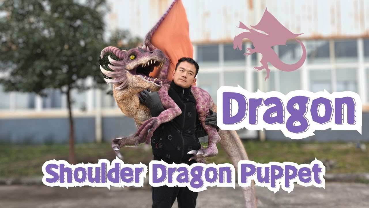 Realistic Shoulder Flying Dragon Puppet With Movable Wings | Dragon ...