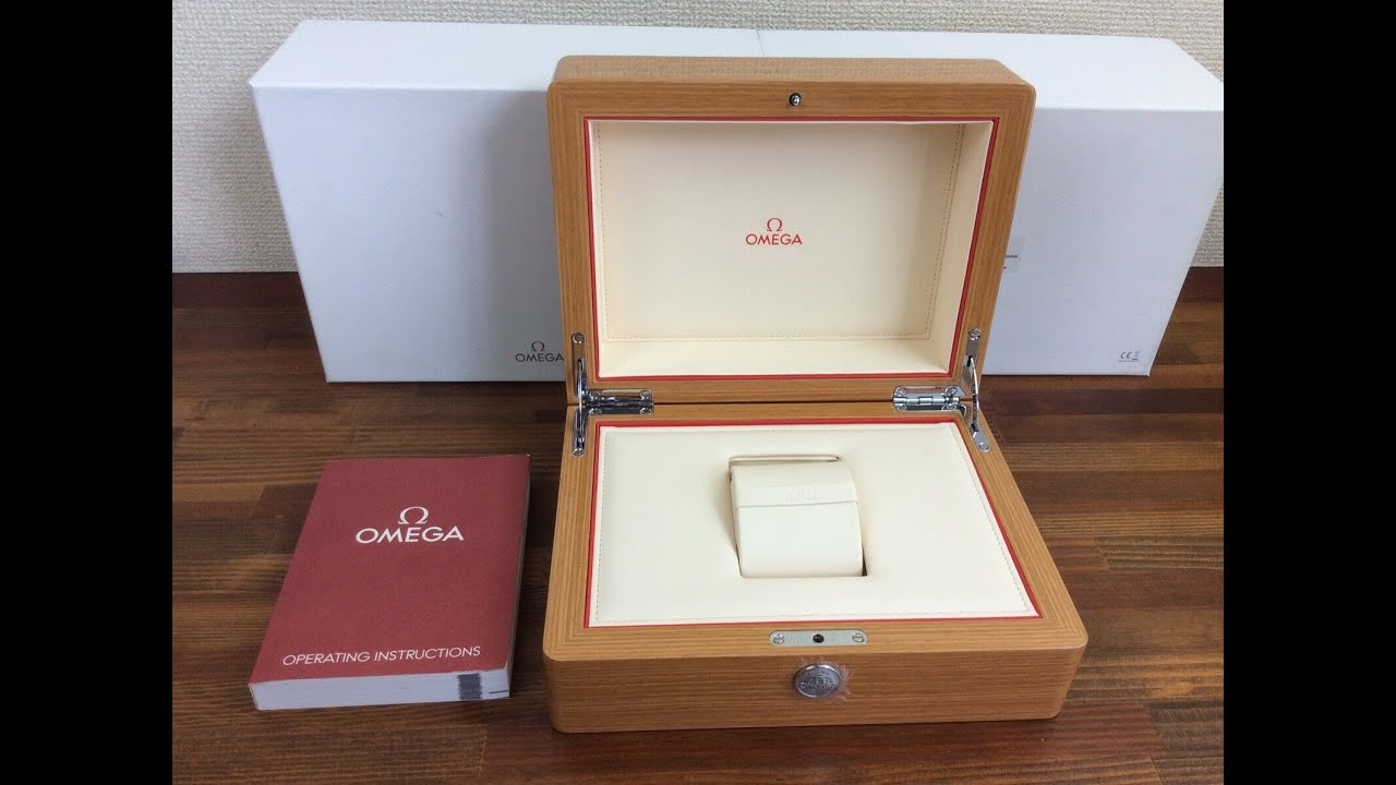 Omega Wooden Watch Box Brand New 2015 + Omega Pouch + BOOK - YouTube