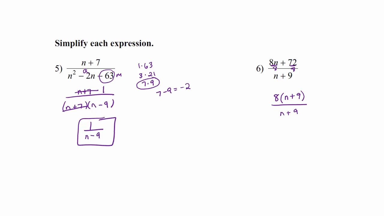 Algebra 1 Rational Expressions Chapter 11 Review YouTube algebra-1-rational-expressions-chapter-11-review-youtube