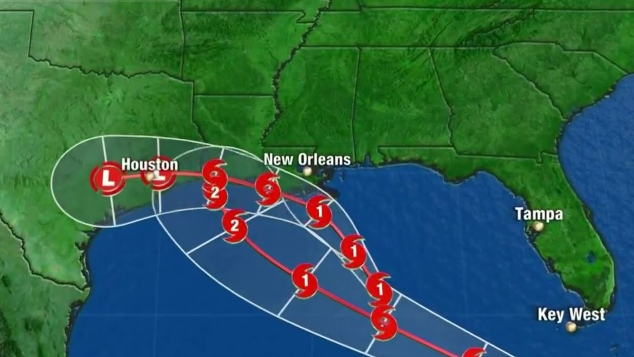2 hurricanes take aim at Gulf Coast - YouTube