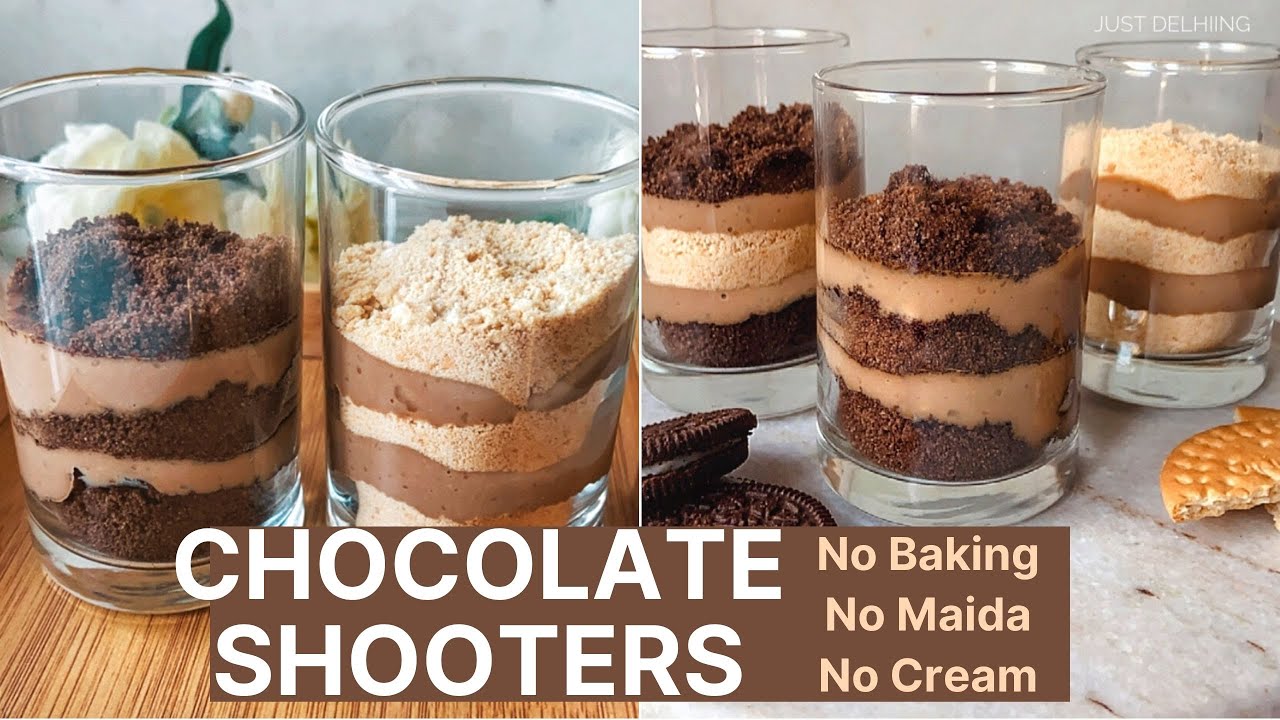 Chocolate Shooters | Simple, Chocolaty & Delicious | No Bake | No Maida ...