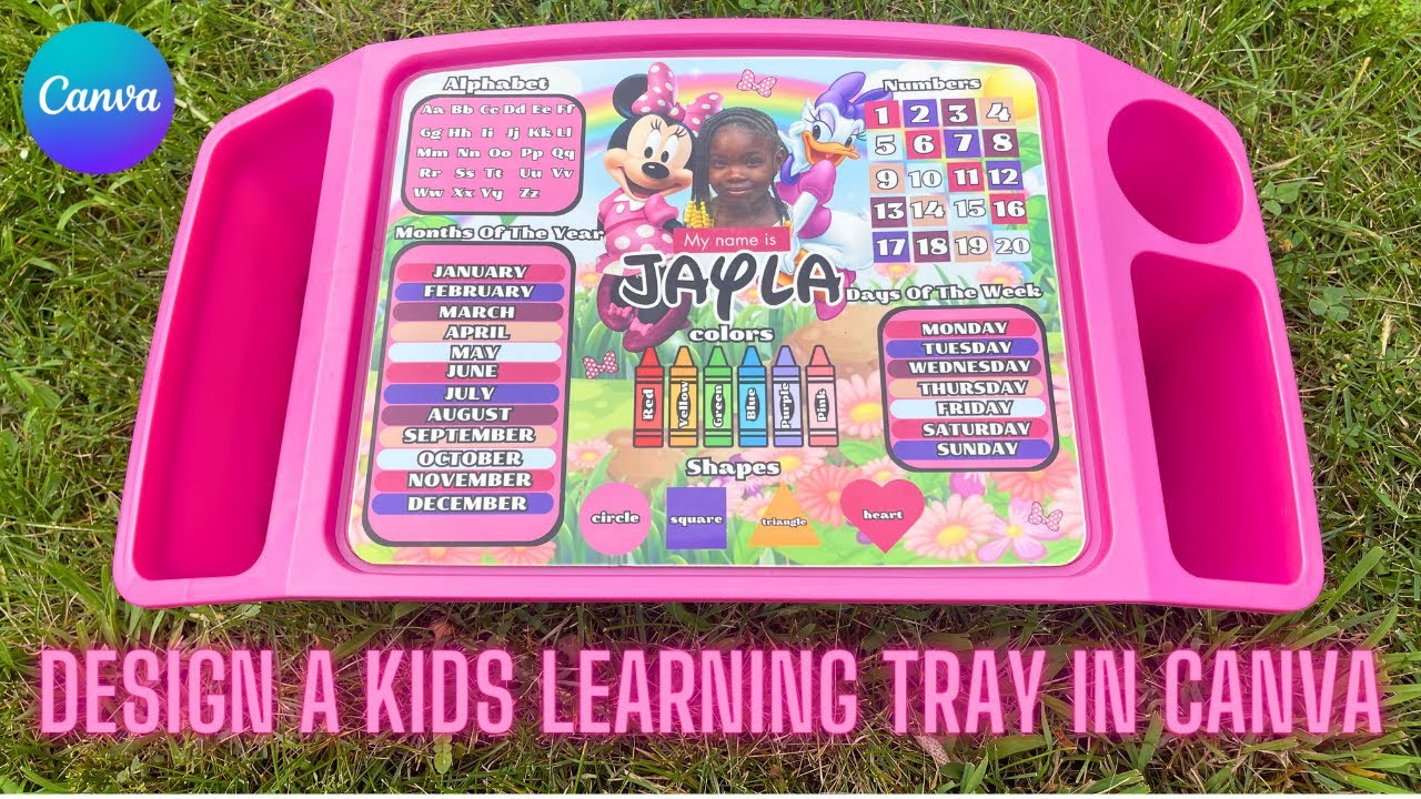 How To Design a Kids Learning Tray Using Canva Pro | Beginner Friendly ...