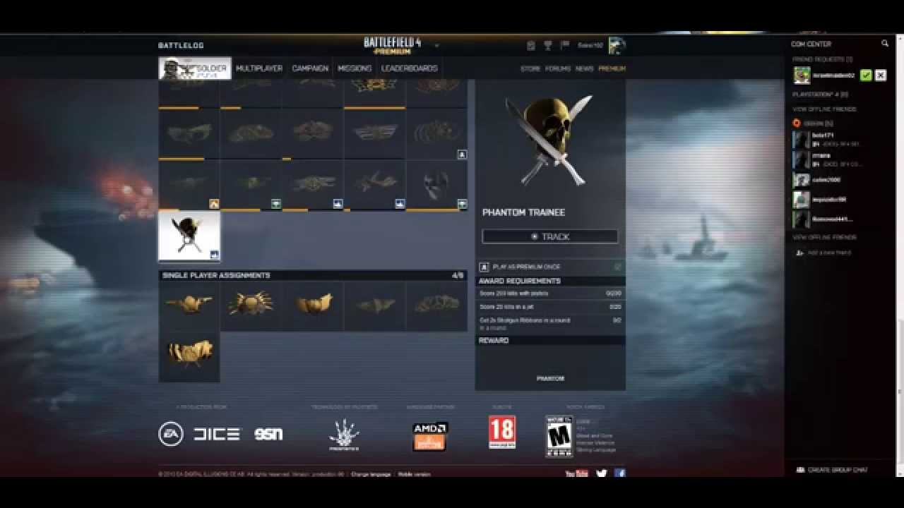 Como Desbloquear a Assignment "Phantom Trainee" no BF4 - YouTube