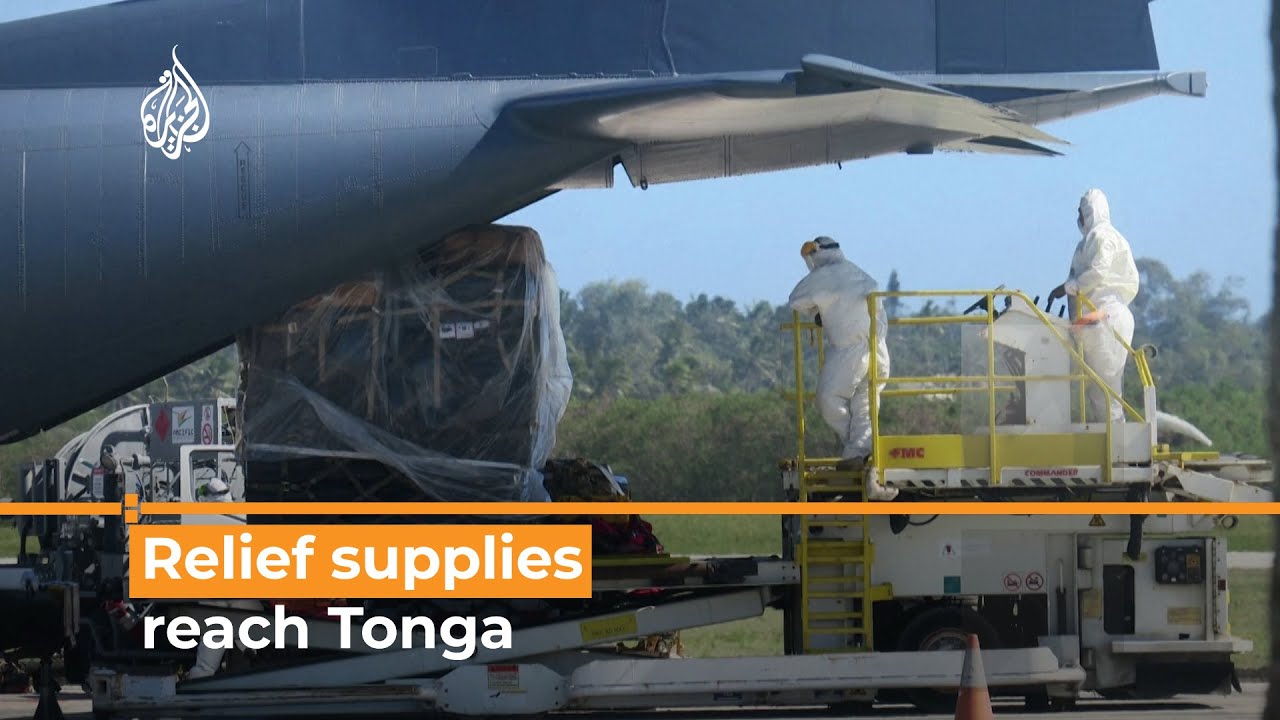 Clean up and aid operations underway in Tonga - YouTube