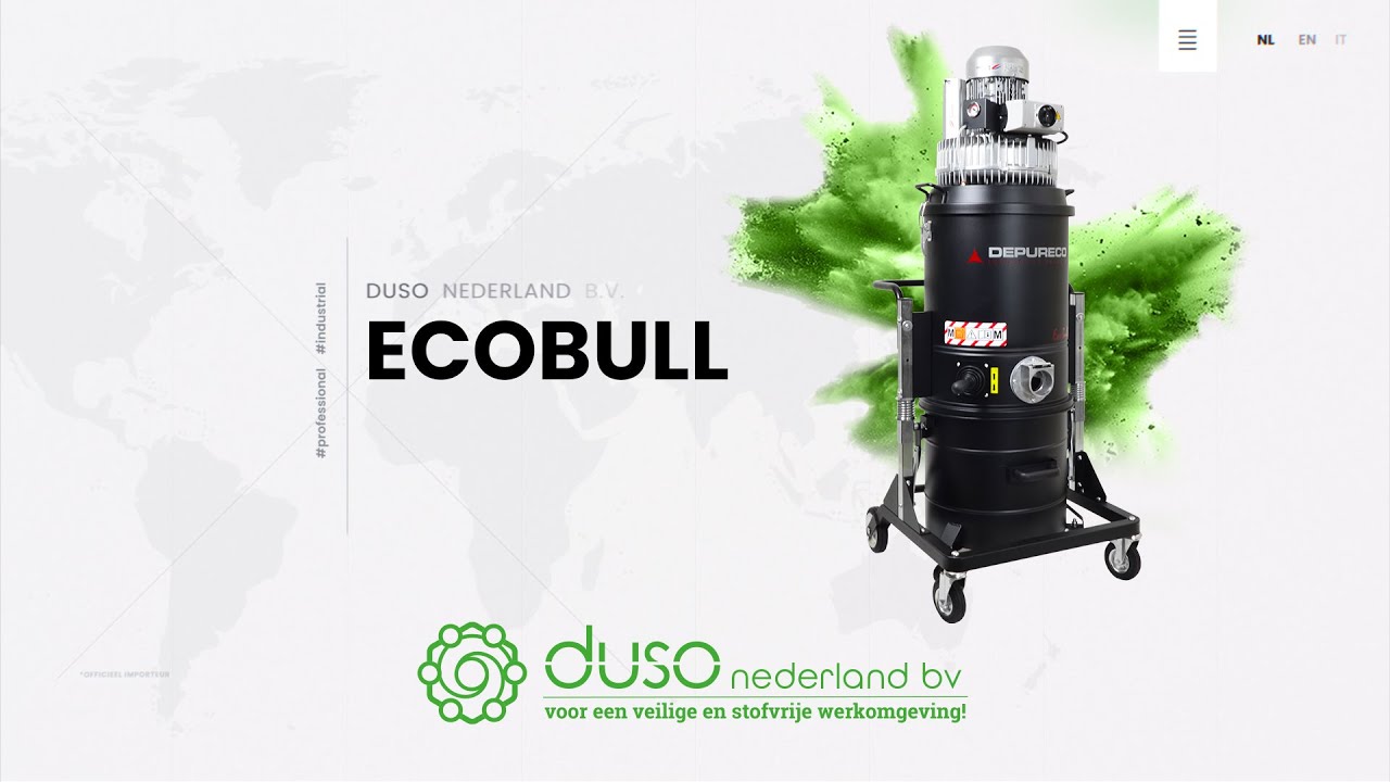 Depureco Ecobull | Industriële stofzuiger voor fijn tot middelgrof ...