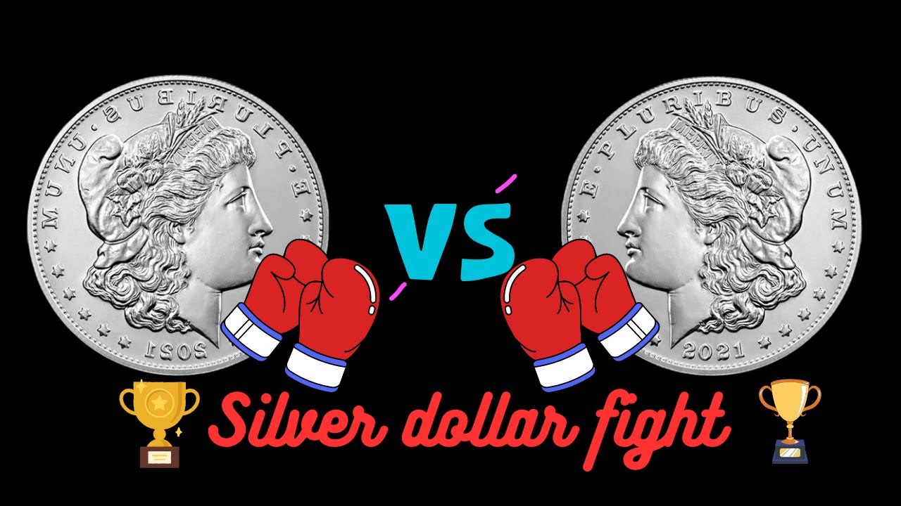 Comparing the 2021 Morgan Silver Dollar to the 2023 version - YouTube