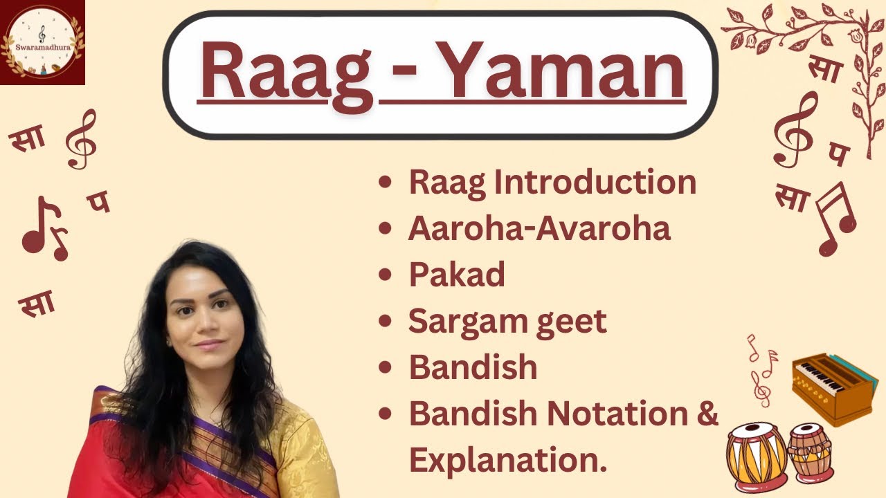 Raag Yaman | Raag Parichay | Aaroha-Avaroha | Pakad | Sargamgeet | Bandish & Notation | - YouTube