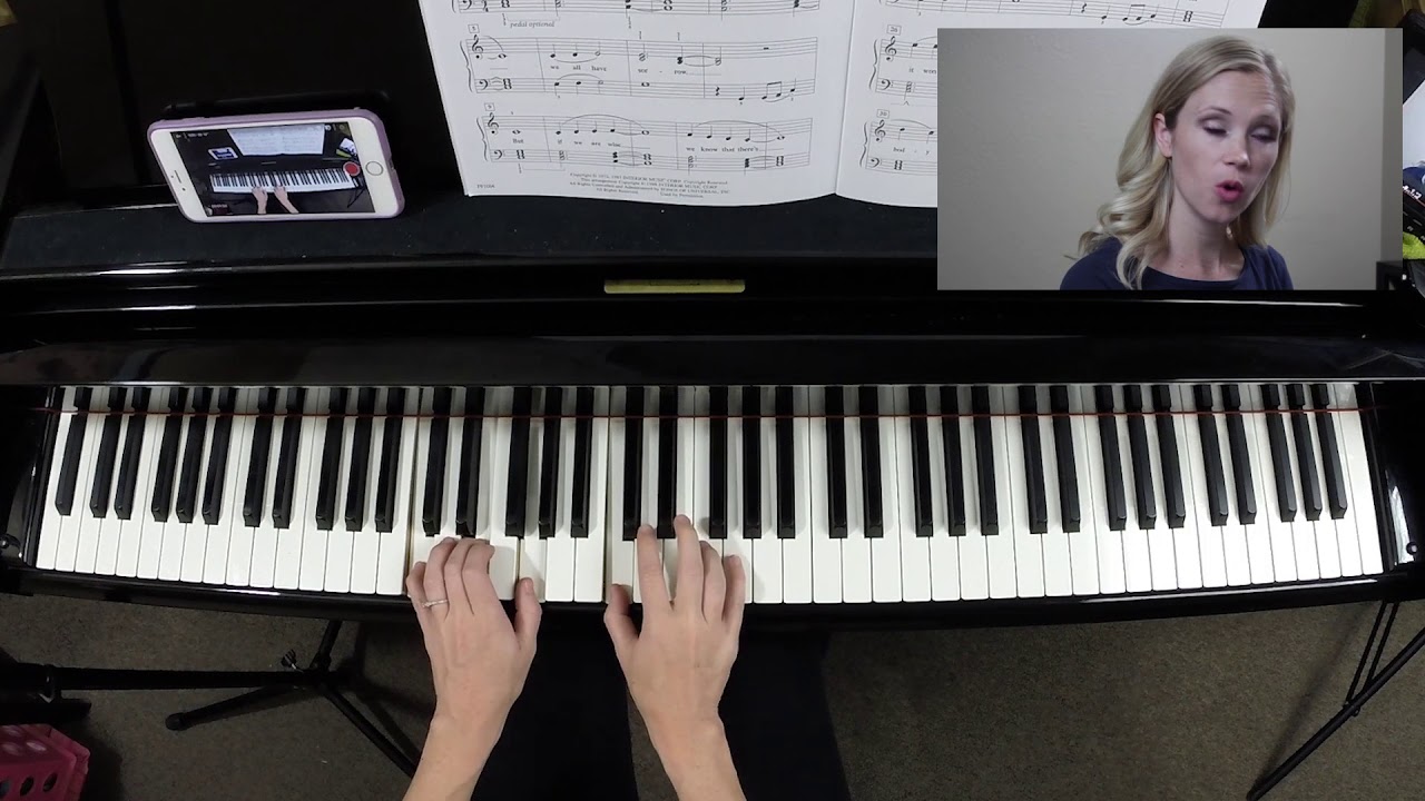 Lean on Me - Piano Tutorial/ ChordTime Piano Popular/ Level 2B - YouTube