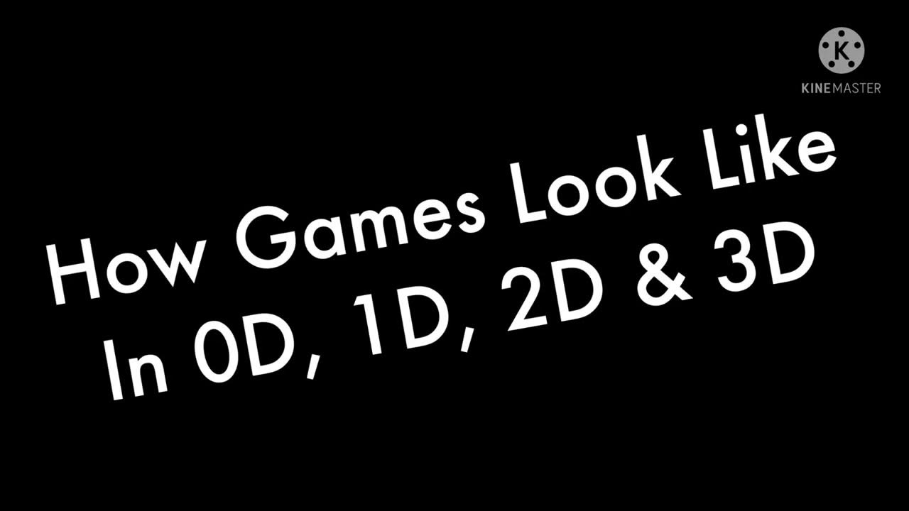 How do 0D, 1D, 2D and 3D Games look like? - YouTube