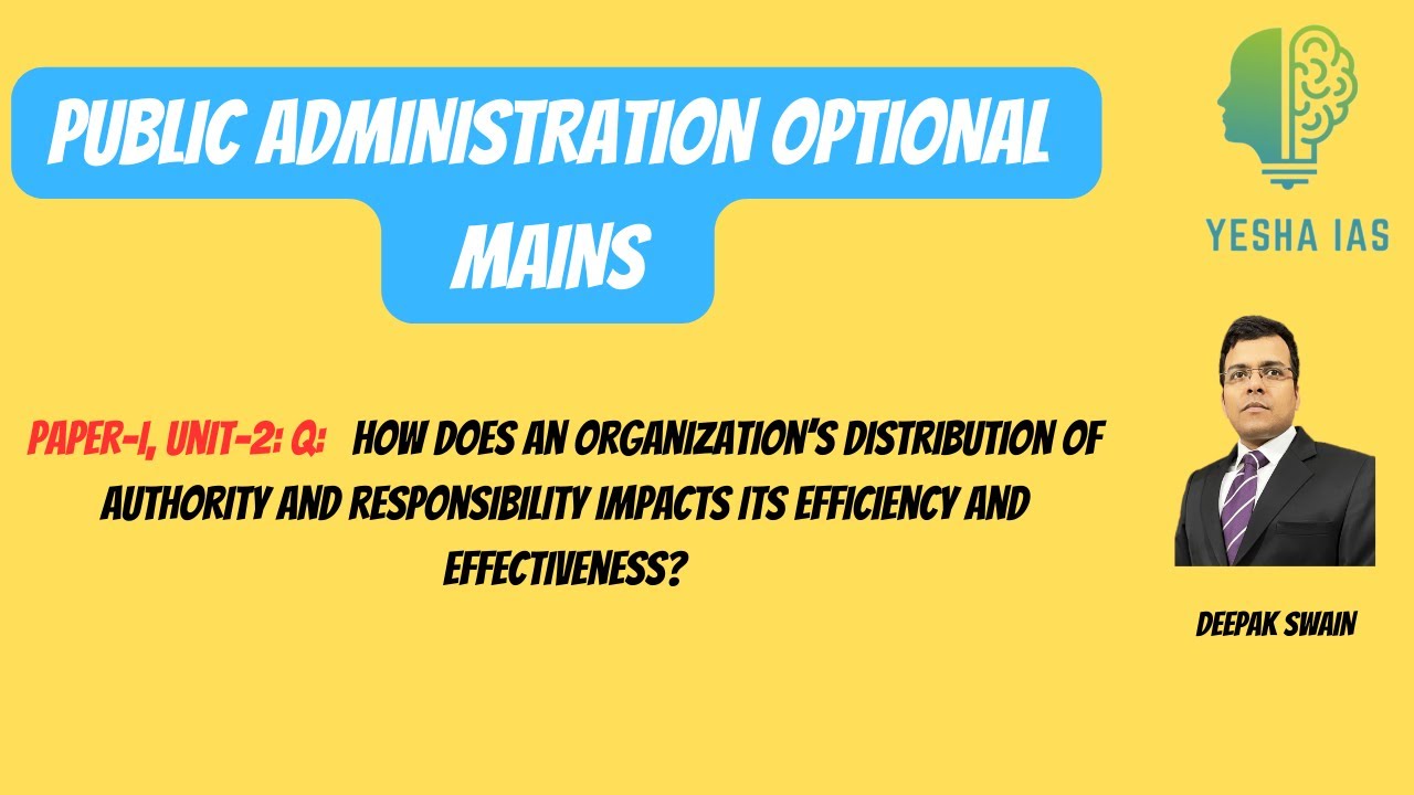 PYQ How does an organization’s distribution of authority and ...