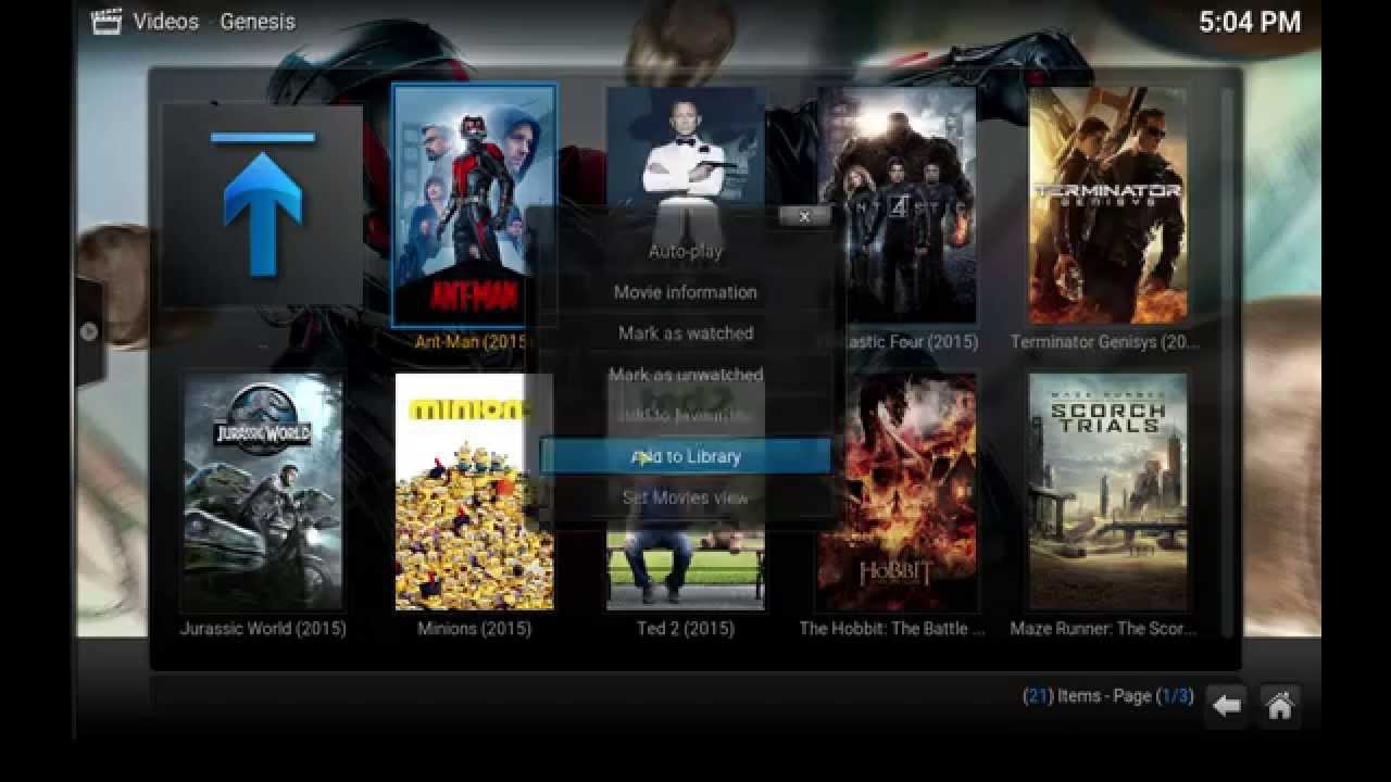 [HOW-TO] Integrate Genesis with Kodi Library [11-2015] - YouTube