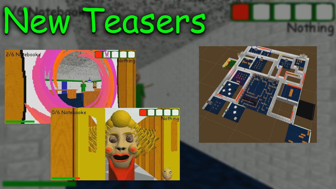 Baldi's Basics Plus new Teasers - YouTube