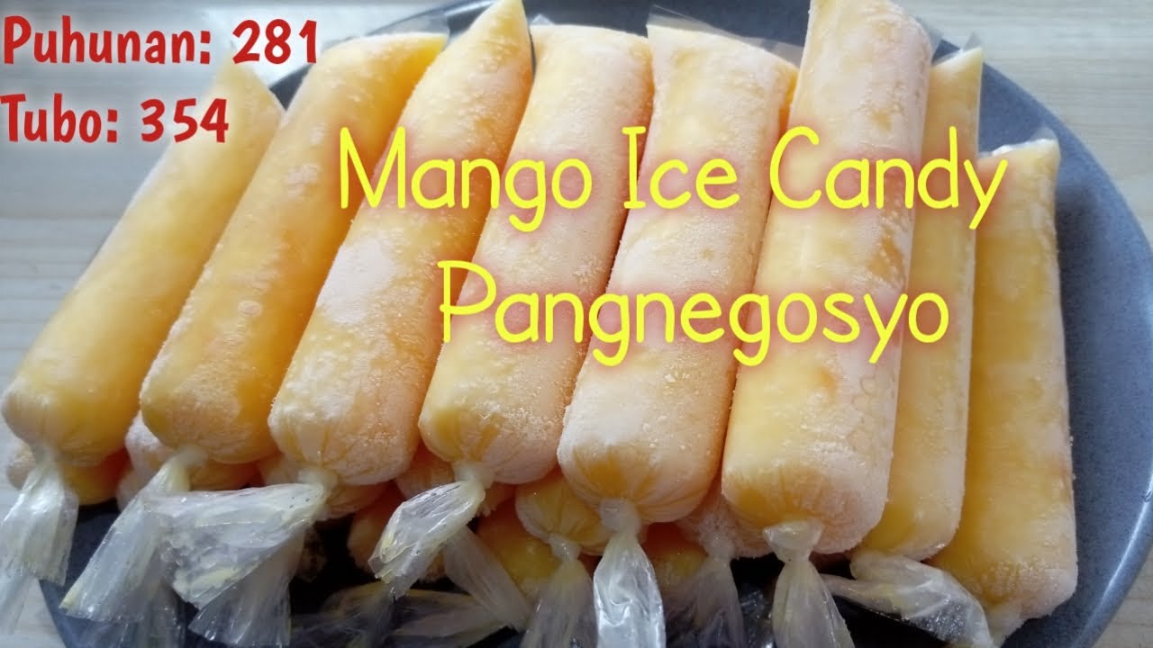 How to Make Soft & Creamy Mango Ice Candy na Pangnegosyo ll Mango Ice ...