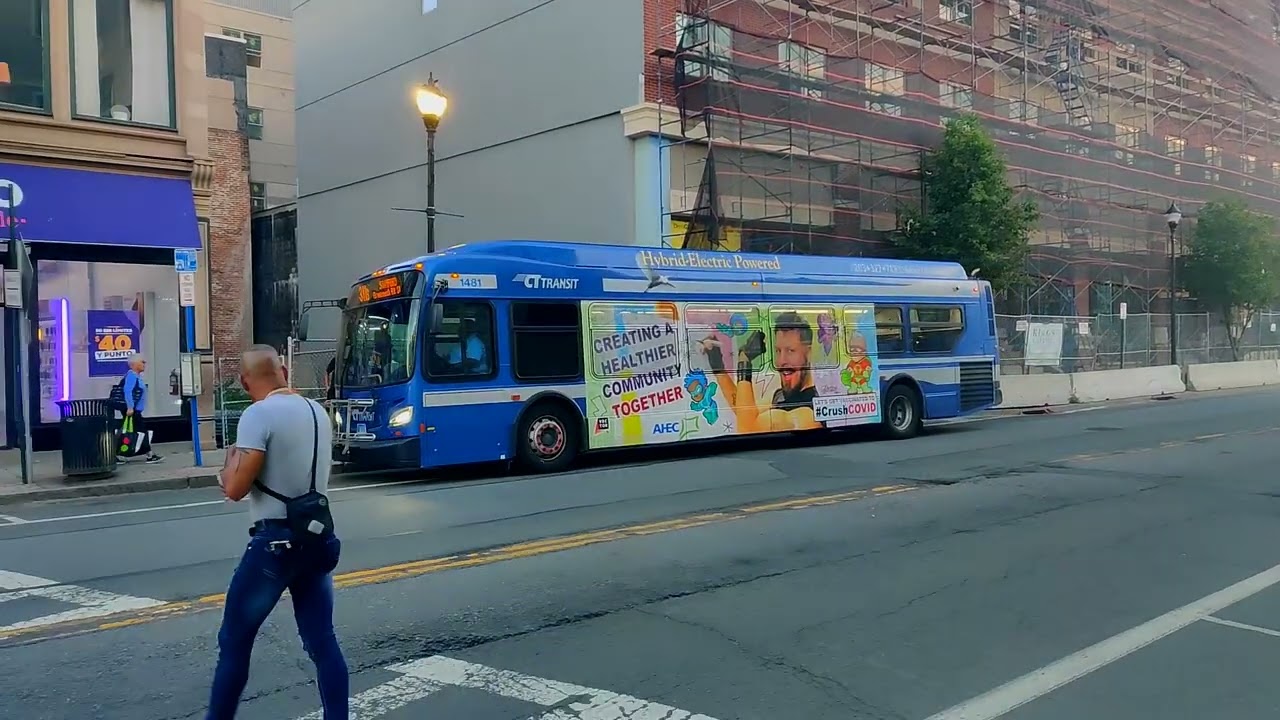 CT Transit: 2014 New Flyer XDE40 1481 on the 311B at North Main Street ...