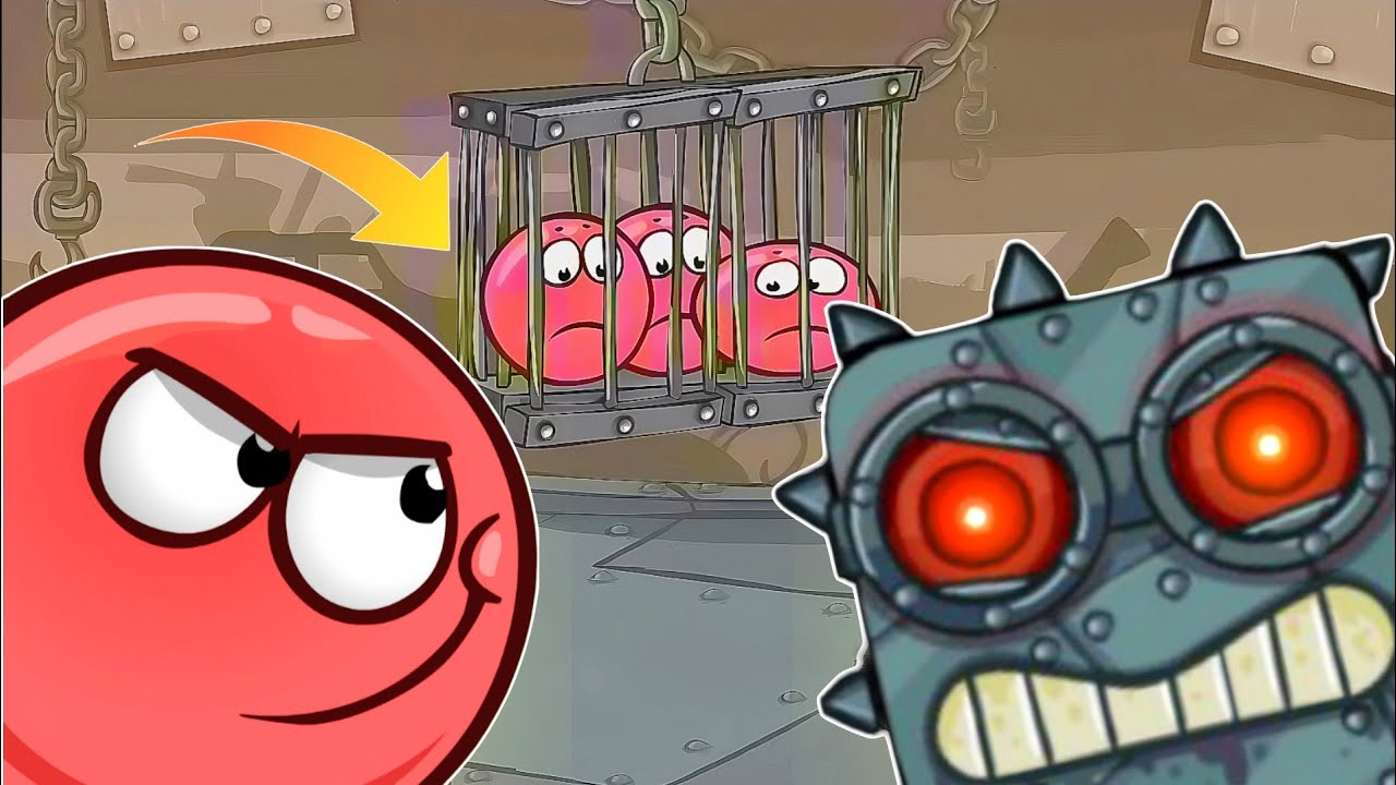 RED BALL RESCUES FRIENDS FROM A MONSTER - YouTube