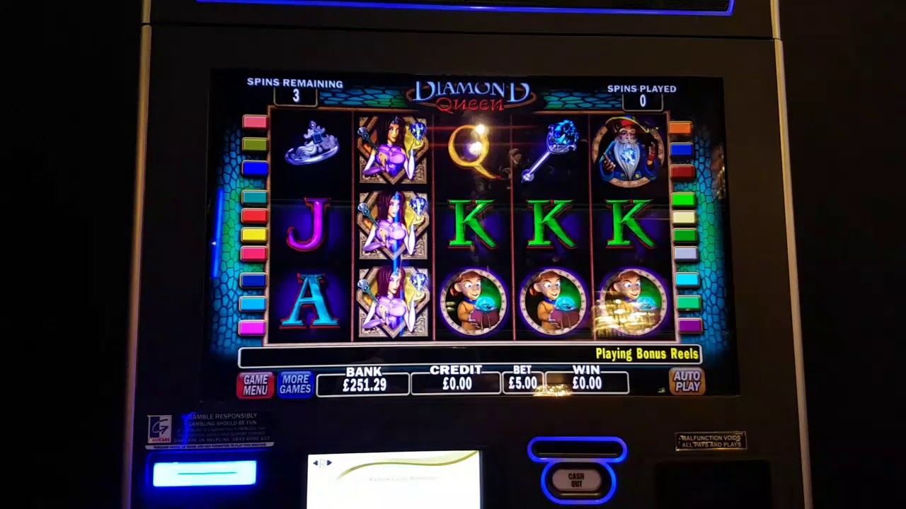 diamond queen slot £5 a spin bonus - YouTube