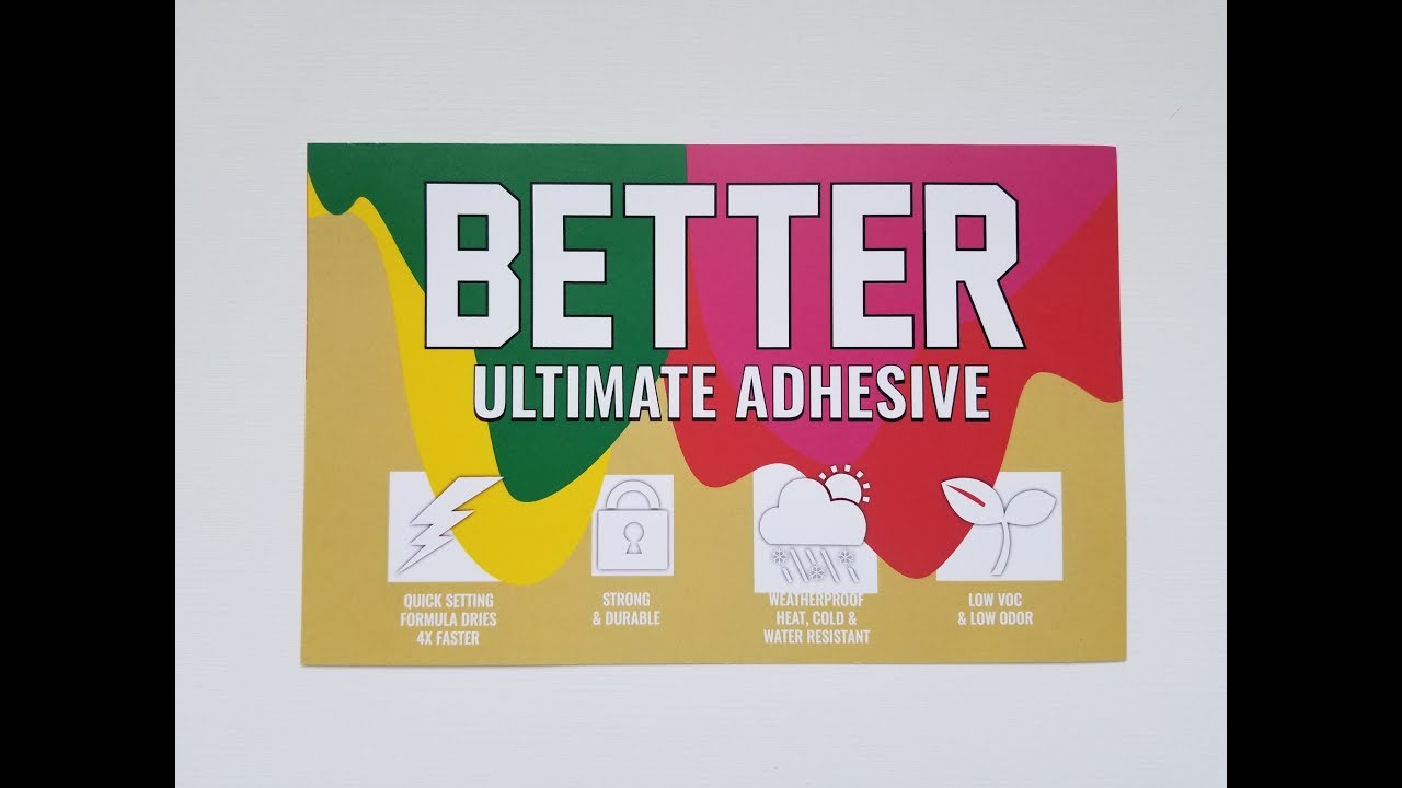 BETTER Ultimate Adhesive Comparison - YouTube
