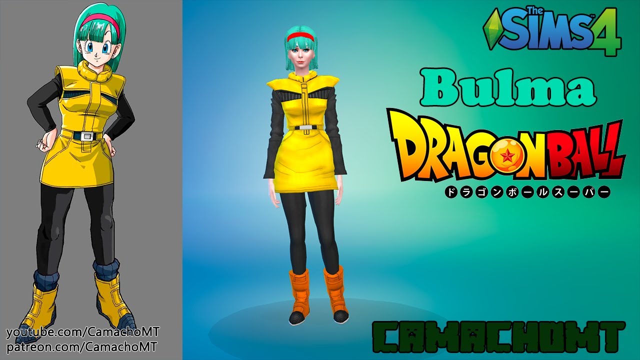Bulma | Dragon Ball | Sims 4 | - YouTube