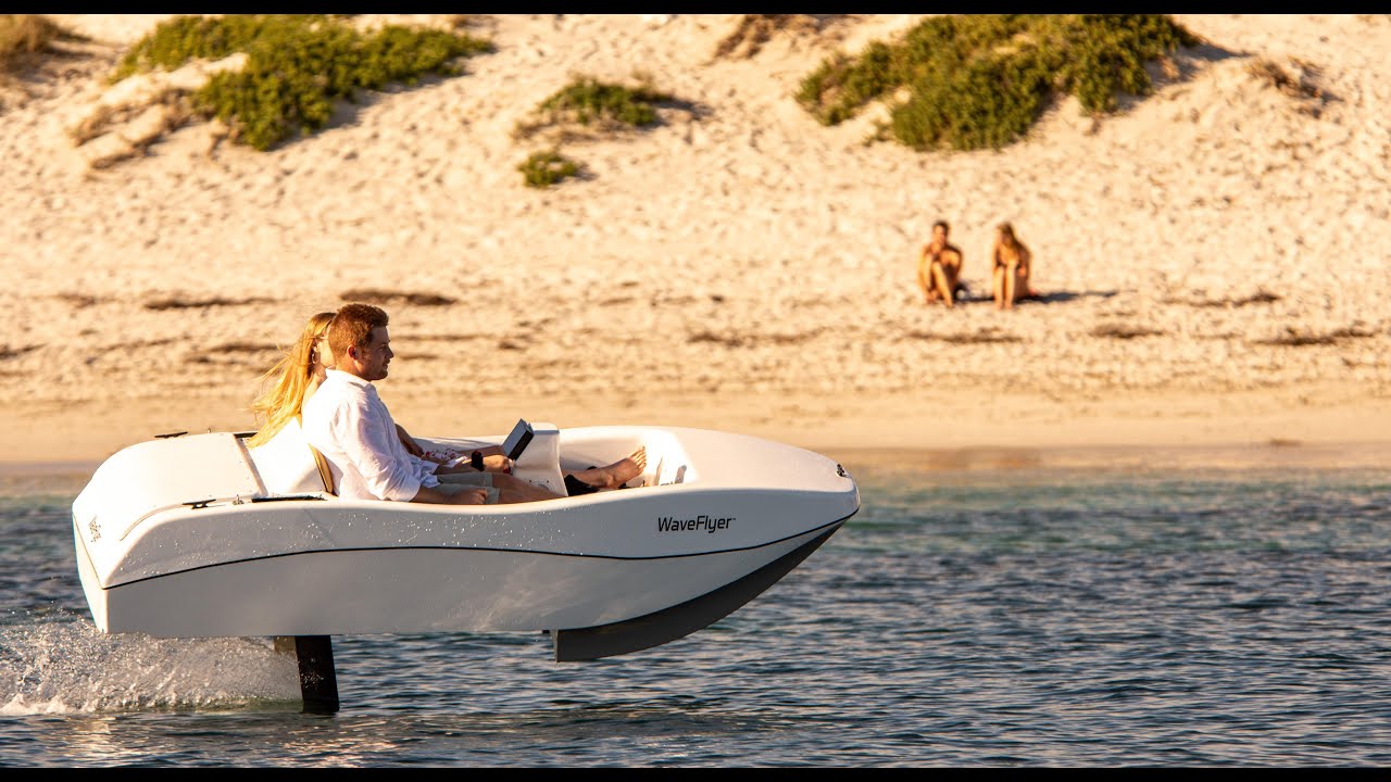 WaveFlyer the World's First Hydrofoil electric boat to Surf Waves ...