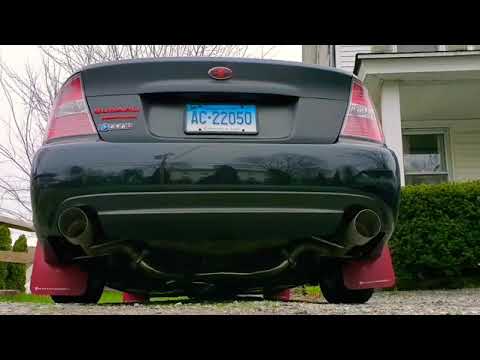 Nameless muffler deletes 07 Legacy GT - YouTube