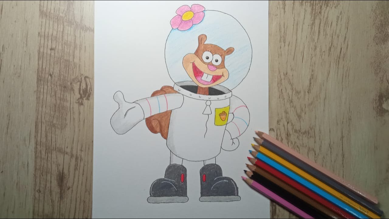 How to Draw Sandy cheeks| SpongeBob SquarePants - YouTube