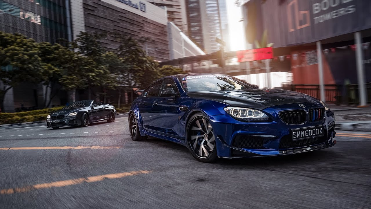 Sunrise attack with six modified BMW 6er | Widebody [4K] - YouTube