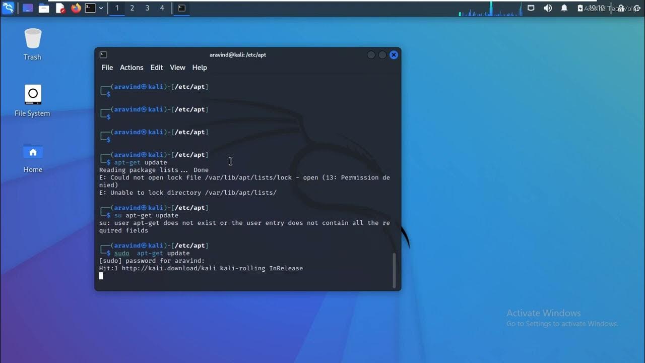 fix kali linux source list update upgrade errors sources list repositories 2022.4 Kali Linux ...