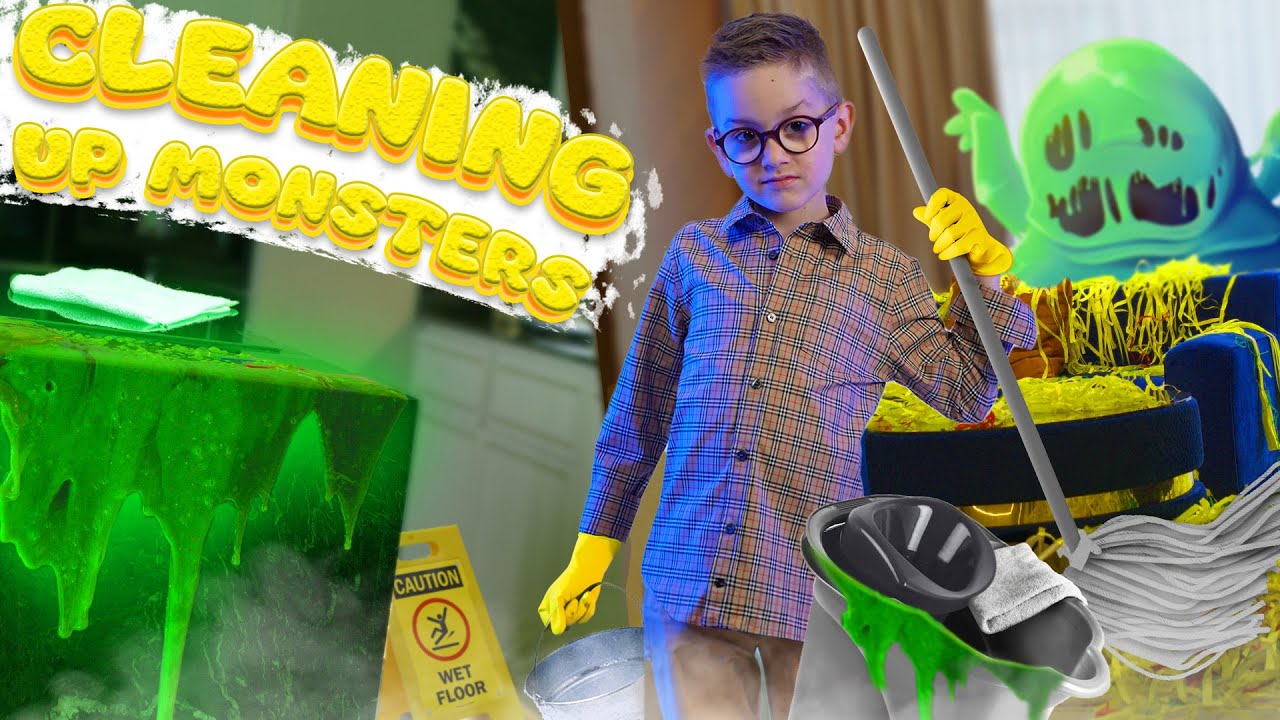 CLEANING UP MONSTERS | SUPERMIKE - YouTube