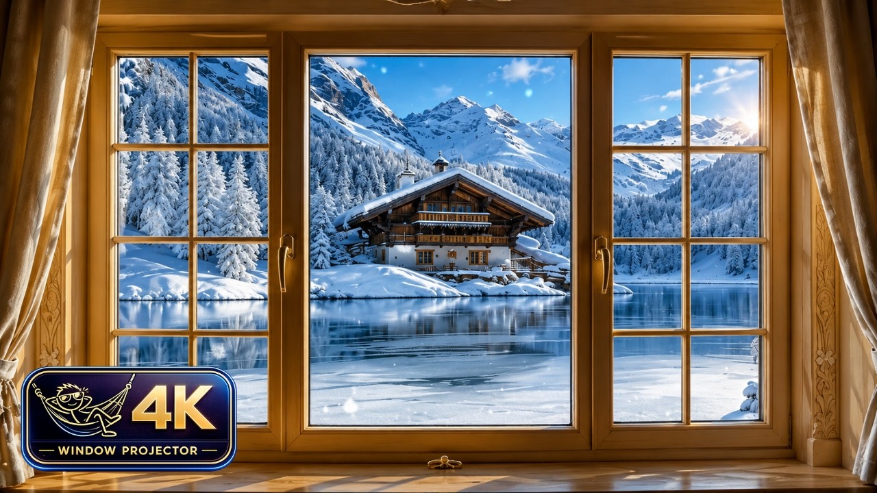 View from the window of the most beautiful Swiss village in winter ️ ...