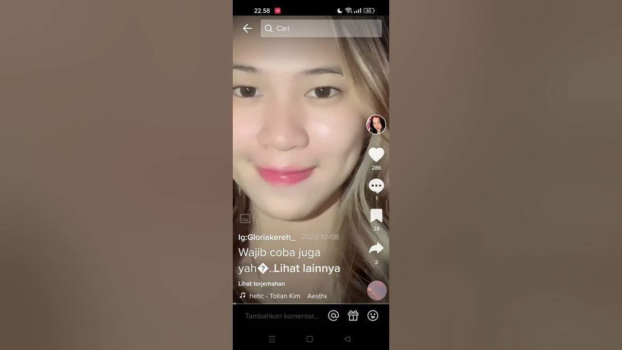 Cewek tiktok, gloria, Cantik sexy, don't look at nenene bigo - YouTube