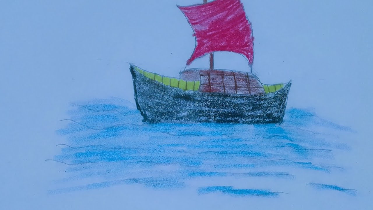 Boat Drawing Easy Step By Step for Beginners | How to Draw a Boat ...