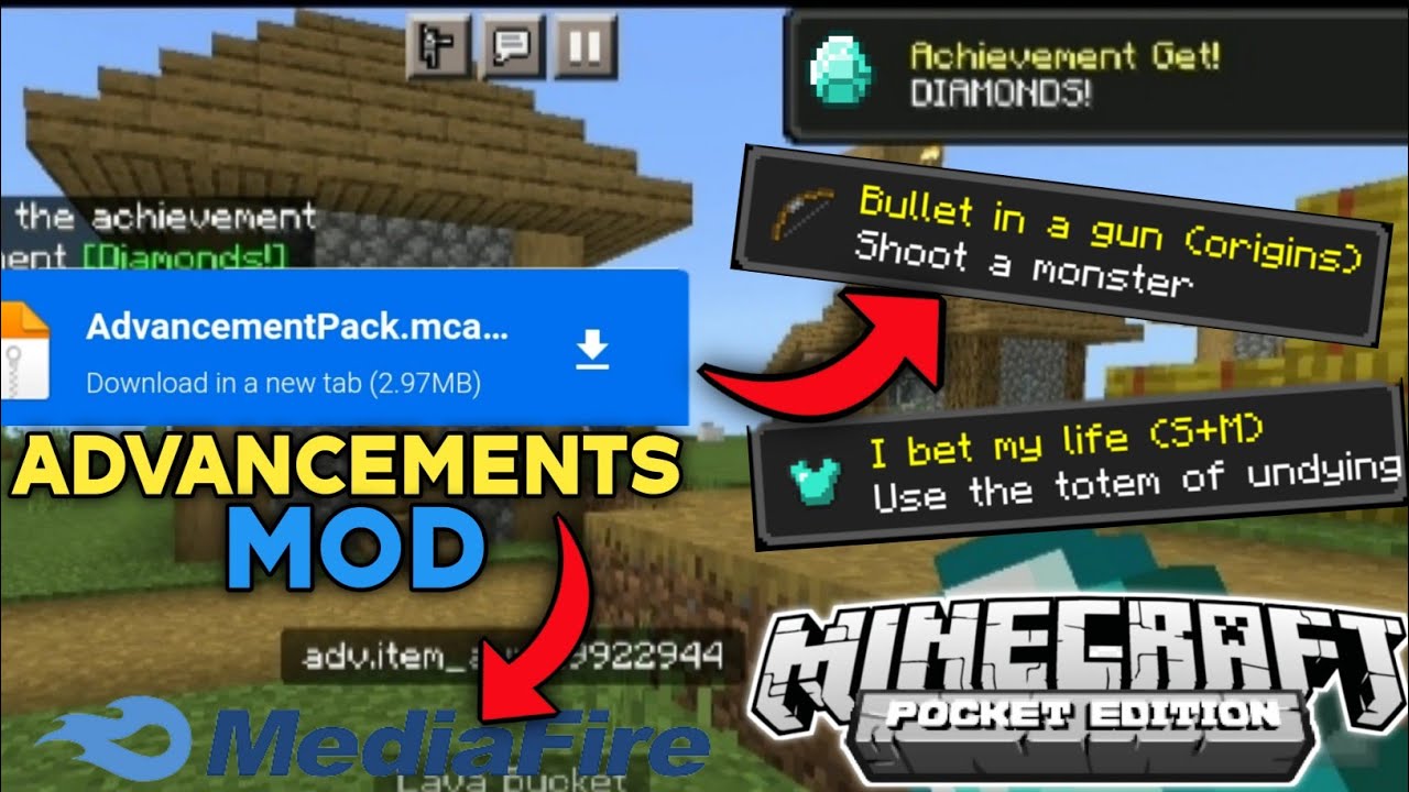 advancement pack for minecraft pocket edition 1.19|advancements mod for ...