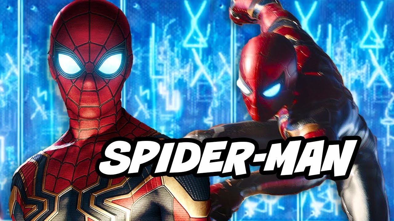 Avengers Infinity War Spider-Man New Suit Scene Explained - YouTube