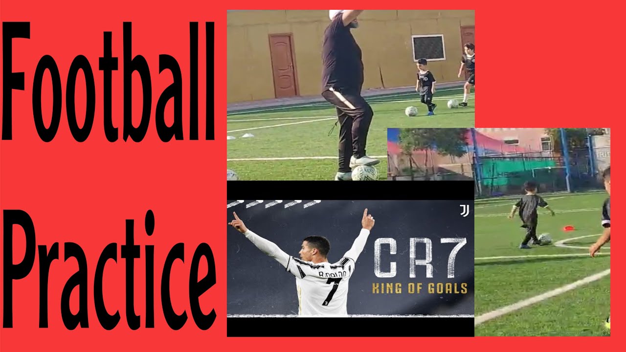 Football practice at peak/ football academy/ football instructor/ CR7 ...