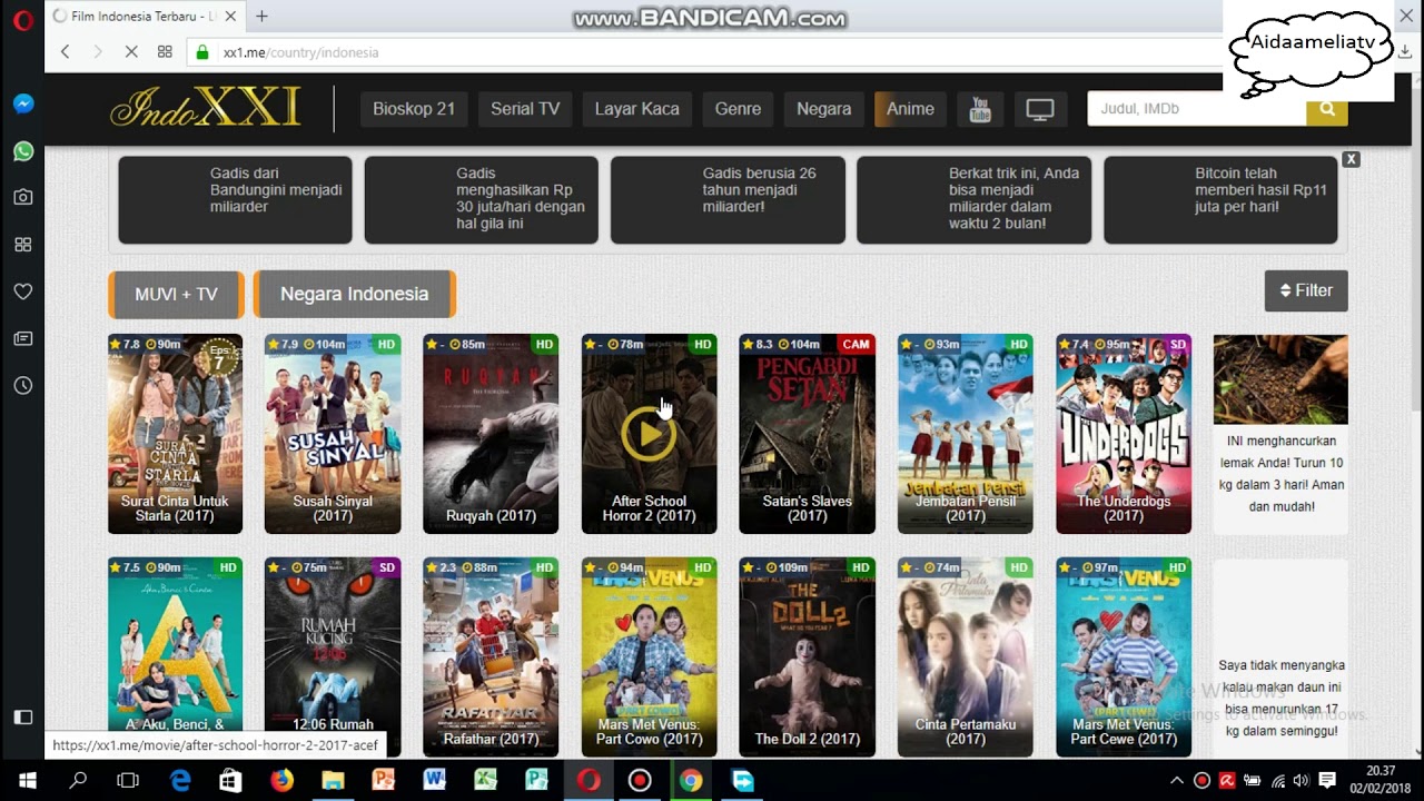 MUDAH! CARA MENDOWNLOAD FILM DI INDOXXI MENGGUNAKAN OPERA BROWSER - YouTube