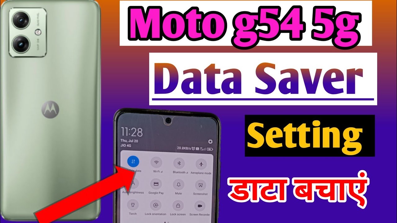 Moto g54 5g Enable Data Saver | How to turn on data saver in Moto g54 ...