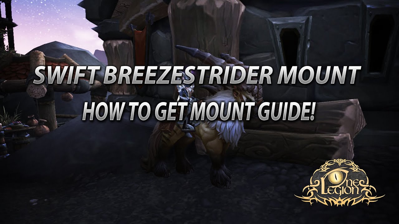 How To Get Swift Breezestrider Mount Guide - Pathrunner Rare Spawn Time ...