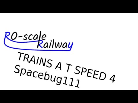 Ro scale railway, Trains at speed 4 - YouTube